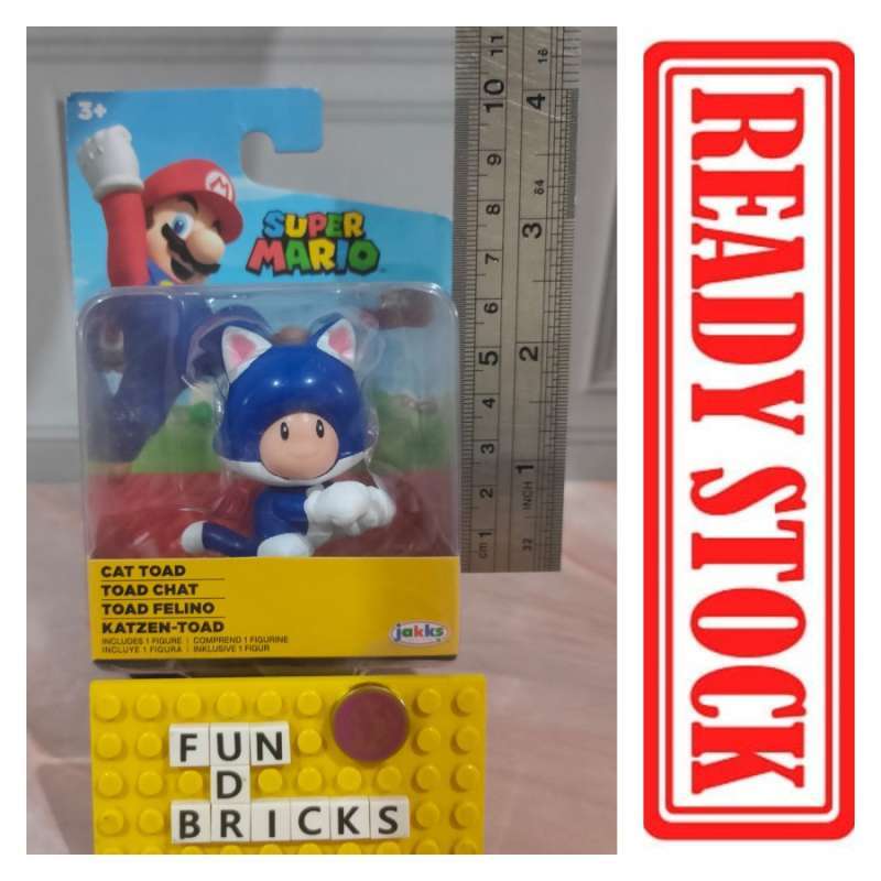 Promo Jakks Super Mario Cat Toad Diskon 21% di Seller Fun D Bricks ...