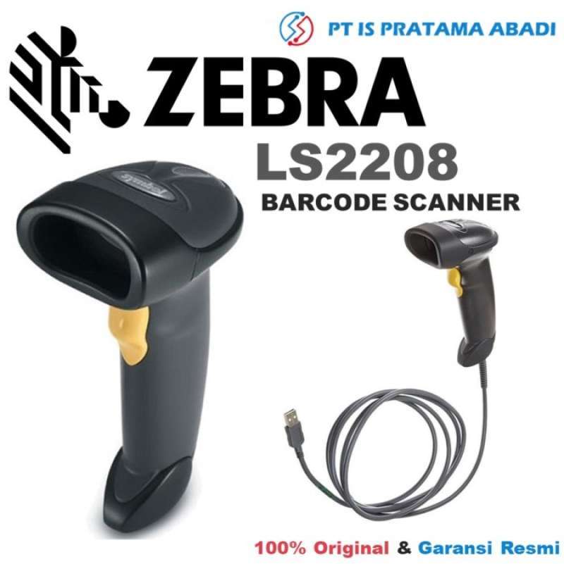 Promo Barcode Scanner Zebra Symbol Ls2208 Original Garansi Resmi 1 ...
