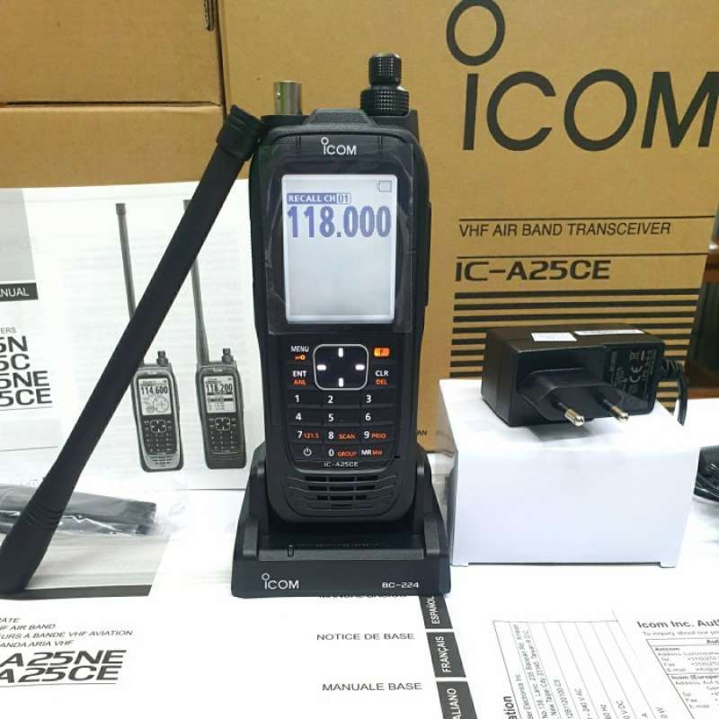 Promo HT ICOM IC A25CE IC A25 AIRBAND Diskon 23% di Seller Silia Store ...