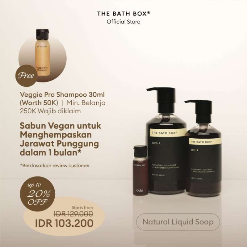 Promo THE BATH BOX - Ocha Liquid Soap Diskon 33% di Seller The Body ...