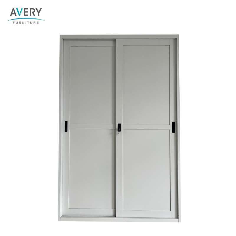Jual Lemari Pakaian Besi Sliding 2 Pintu Besi Door Wardrobe- Hmf Sl Di Seller Avery Furnitures ...