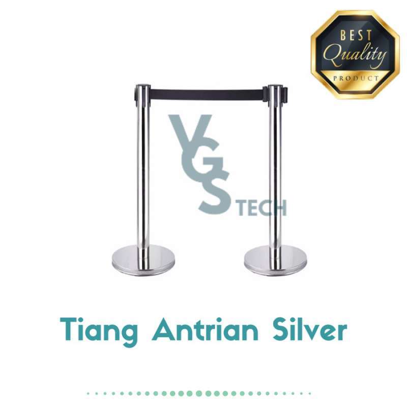 Promo Queue Line Tiang Antrian Stainless Diskon 33% Di Seller ...