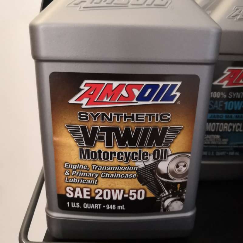 Promo Oli Amsoil V-twin Sae 20w-50 100% Harley Davidson Vtwin Twincam ...