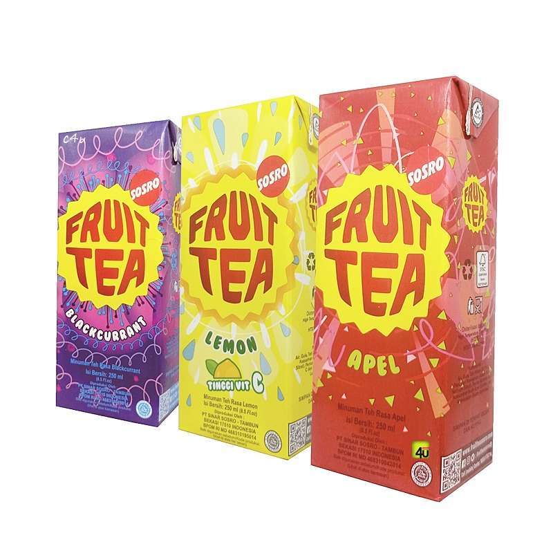 Promo Sosro FRUIT TEA - Minuman Teh Rasa Buah - 250ml KOTAK Diskon 25% ...