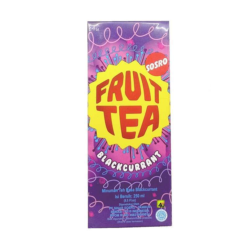 Promo Sosro FRUIT TEA - Minuman Teh Rasa Buah - 250ml KOTAK Diskon 25% ...