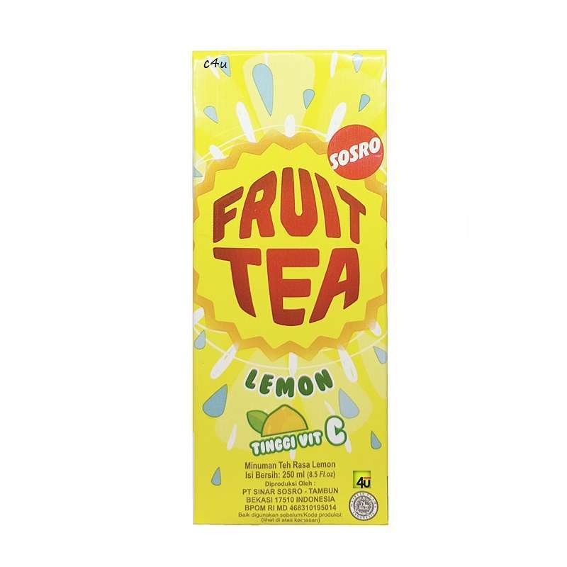 Promo Sosro FRUIT TEA - Minuman Teh Rasa Buah - 250ml KOTAK - LEMON ...