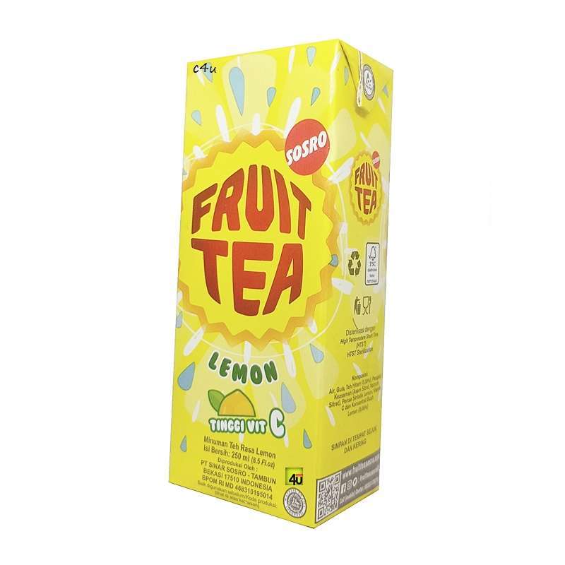 Promo Sosro FRUIT TEA - Minuman Teh Rasa Buah - 250ml KOTAK - LEMON ...
