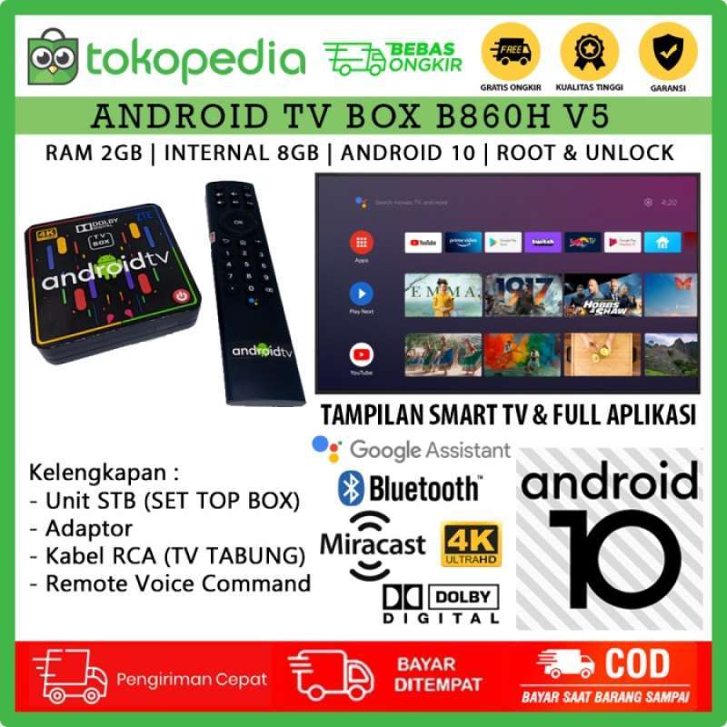 Jual Android TV Box B860H V5 / 2GB/8GB / ROOT UNLOCK / REMOTE VOICE / RCA di Seller Retail Indo ...