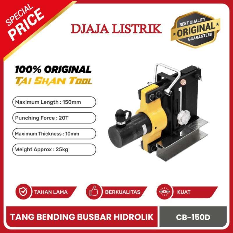Promo Tang Tekuk Busbar Hidrolik TaiShan CB 150 D - Tang Bending Press ...
