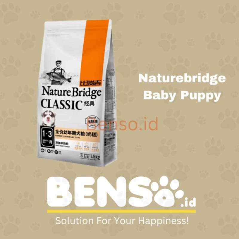 Jual NATUREBRIDGE CLASSIC BABY PUPPY 1,5KG - DOGFOOD di Seller Benso.id ...