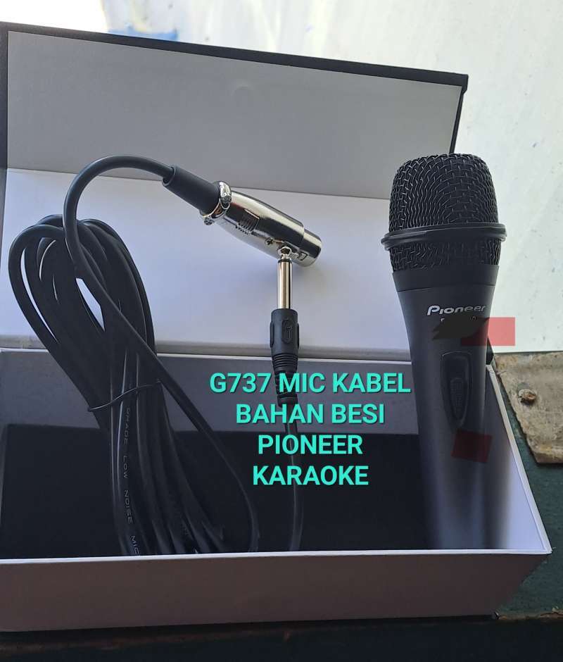 Jual G737 MIC KABEL PIONEER DYNAMIC MICROPHONE MIK MIX PRO AUDIO PROFESIONAL PIONER PIOONER BESI ...