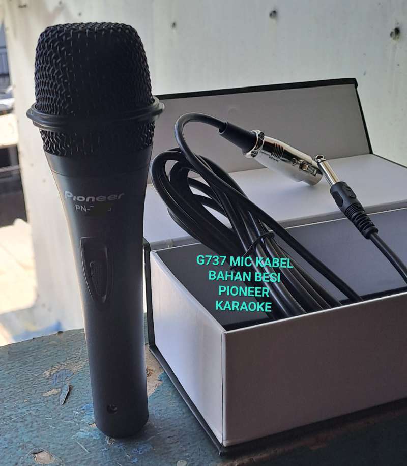 Jual G737 MIC KABEL PIONEER DYNAMIC MICROPHONE MIK MIX PRO AUDIO PROFESIONAL PIONER PIOONER BESI ...