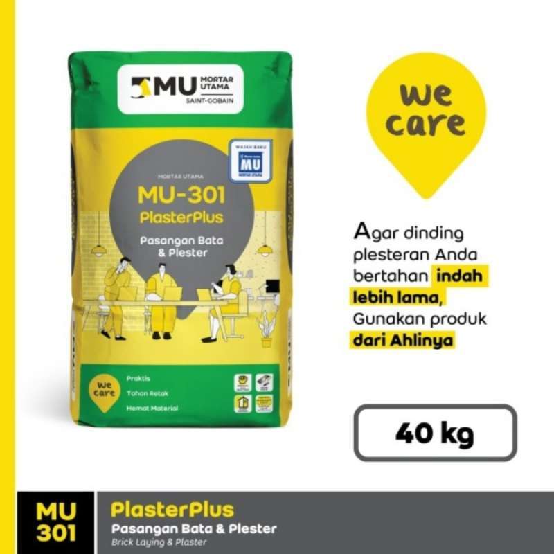 Promo Mortar Utama MU 301 Pasangan Bata & Plester Plasterplus MU301 ...