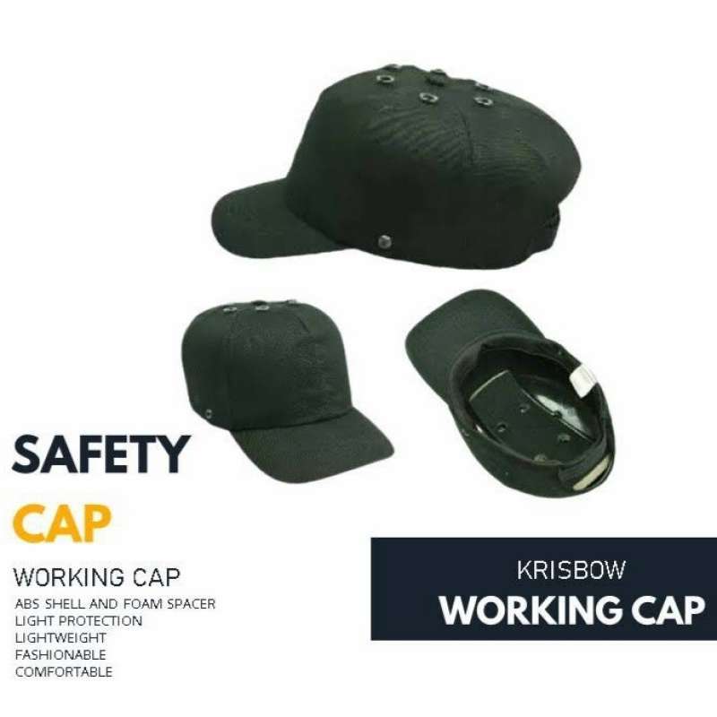 Promo Topi Kerja Safety Krisbow Working Cap Sports Pelindung Proyek ...