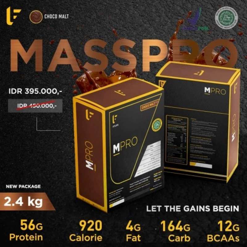 Jual Mass Pro M Pro 3.3lbs Weight Gain Seriousmass Di Seller Vulva ...