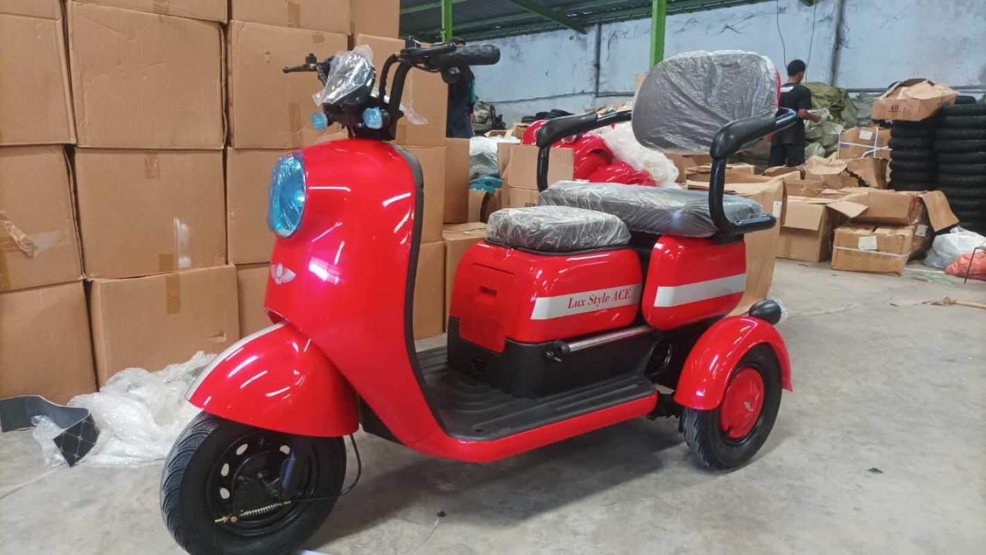 Promo Sepeda Listrik Roda 3 Sunrace Lux Style Ace Dengan Power Motor ...
