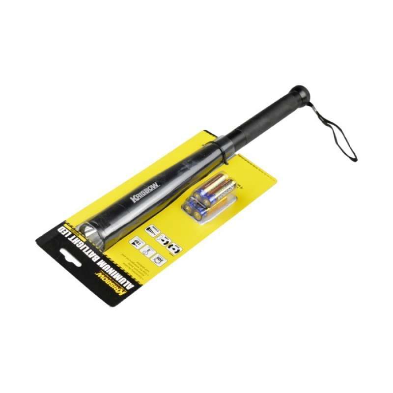 Promo Krisbow Led Flashlight 300lm, 4xaa Bat Alumunium 10108188 Diskon ...