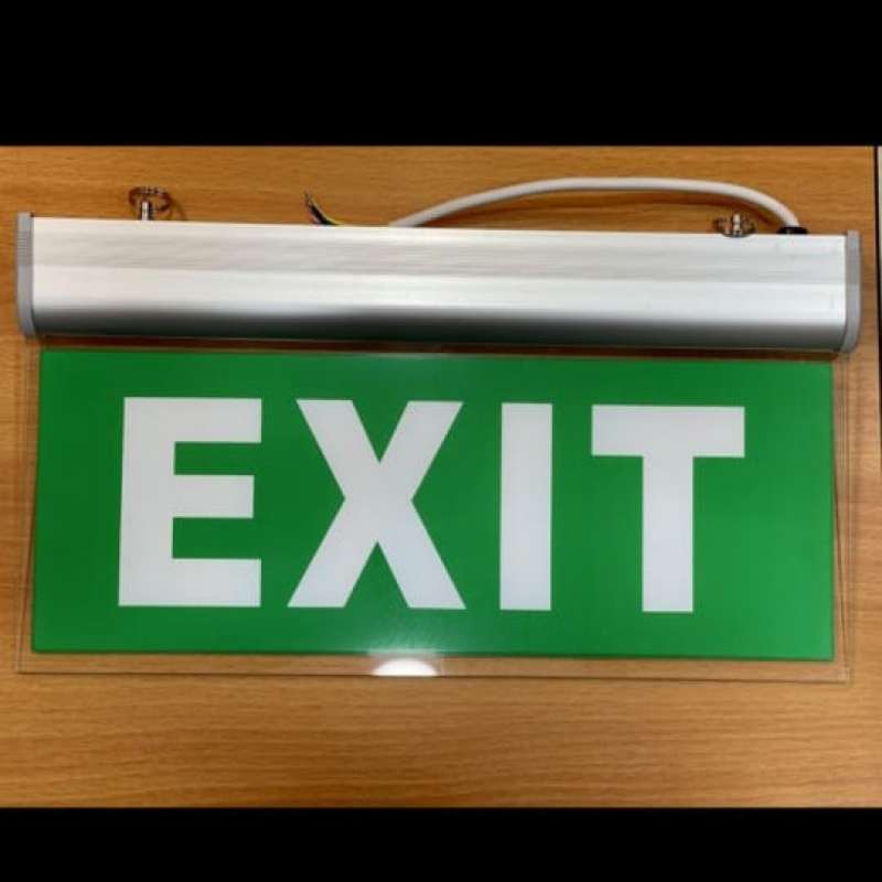 Promo lampu exit led lampu petunjuk darurat emergency exit lamp acrylic ...