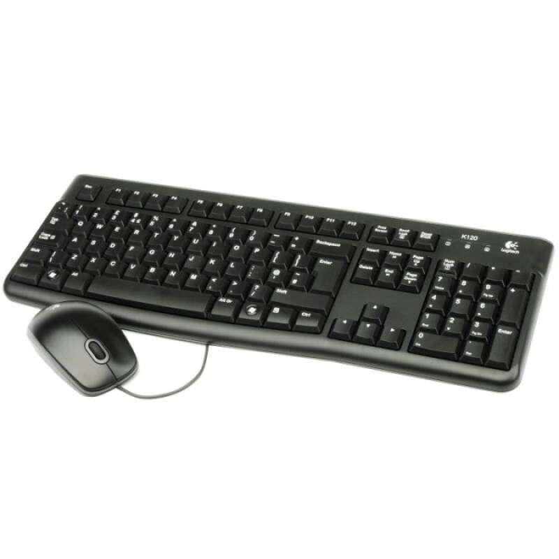 Promo Logitech MK120 USB 2.0 Keyboard and Mouse Combo (Black) Diskon 33 ...