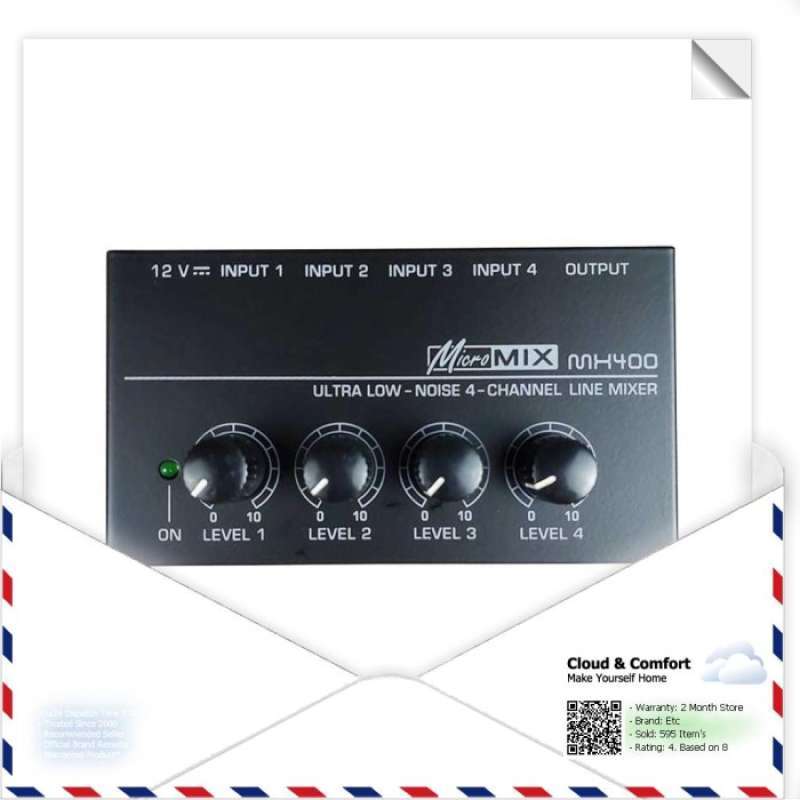 Promo Micromix Professional Ultra-compact Karaoke Mixer Amplifier 4 Ch ...