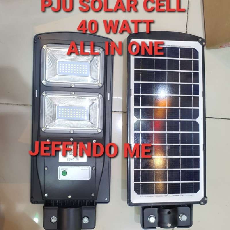 Promo Lampu Jalan Solar Cell/pju Solar Cell/panel Surya 40 Watt All In ...