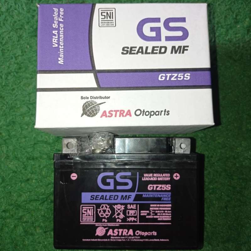 Jual Aki Accu Gs Astra Gtz5s 100% Ori Untuk Motor Yamaha.honda.suzuki ...