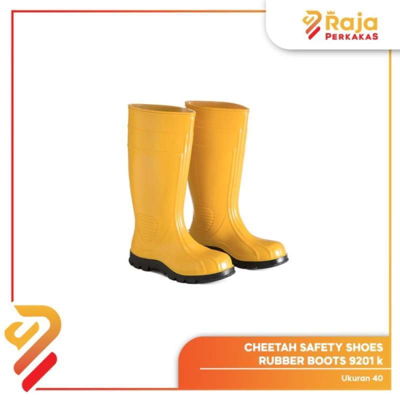 Promo Sepatu Boot Kuning | Cheetah Safety Shoes Rubber Boots 9201 K Eur ...