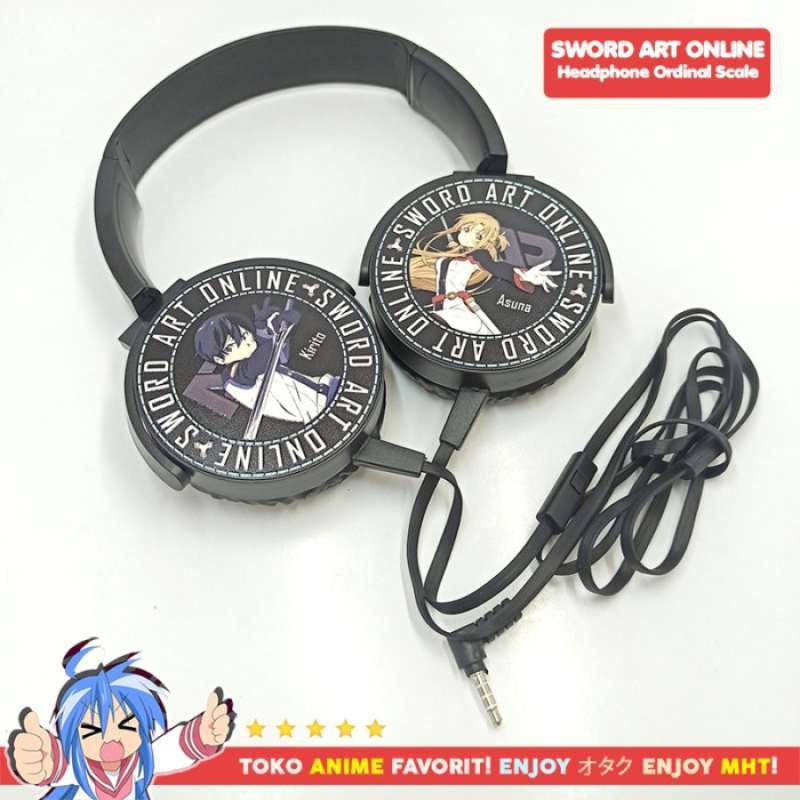 Jual Headphone Anime Sao Sword Art Online Kirito Asuna Ordinal Scale Di ...