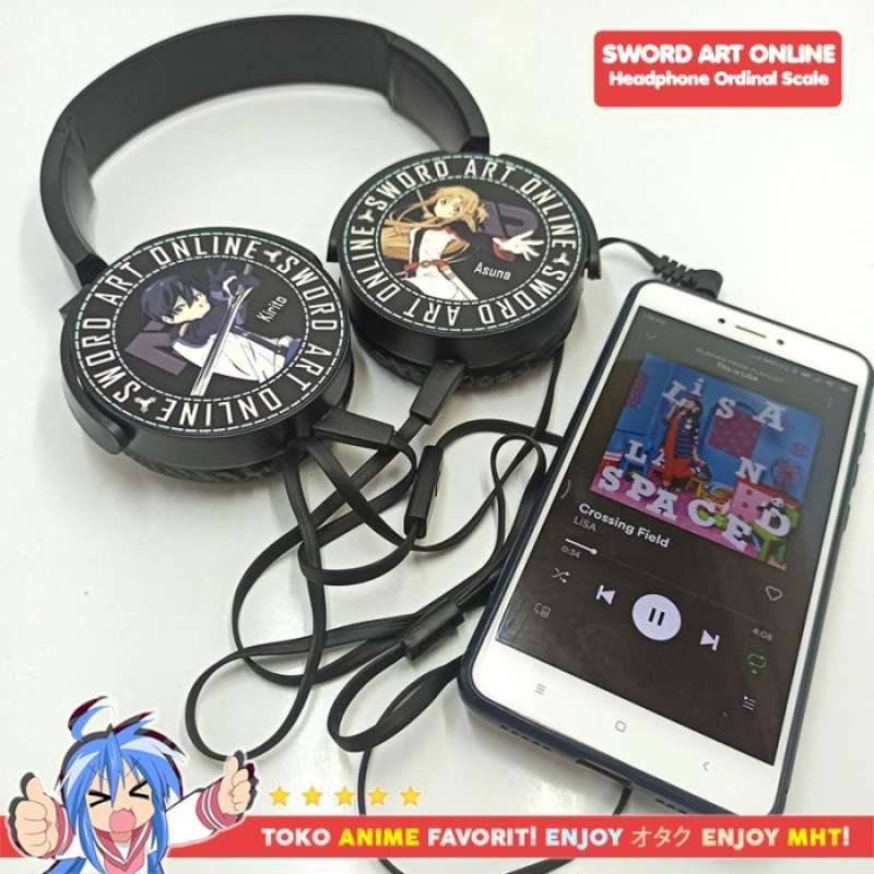 Jual Headphone Anime Sao Sword Art Online Kirito Asuna Ordinal Scale Di ...