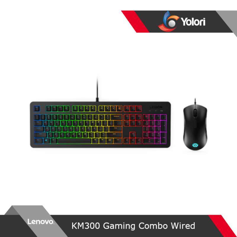 Jual Lenovo Legion KM300 RGB Gaming Combo Wired Keyboard + Mouse di ...
