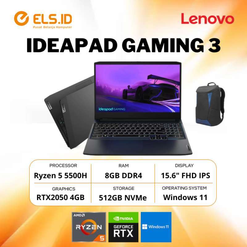 Jual Lenovo Ideapad Gaming Ach Ryzen Gb Ssd Gb Rtx Fhd W Ohs Di