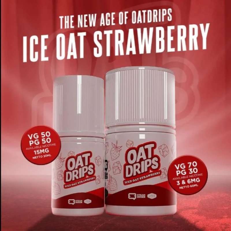 Jual Oat Drips V8 Iced Oat Strawberry 60ml By Jvs X Steam Queen ...