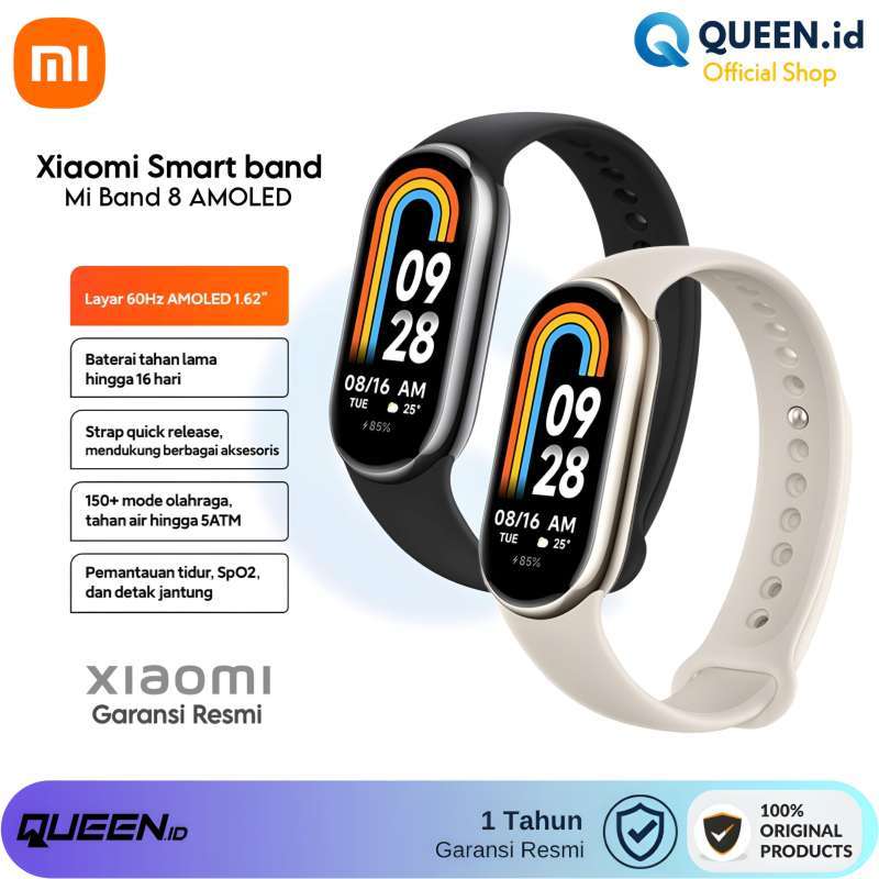 Promo Xiaomi Mi Band 8 Smartband Amoled 1.62 Display 60hz Smart Miband 8 Diskon 2% Di Seller ...