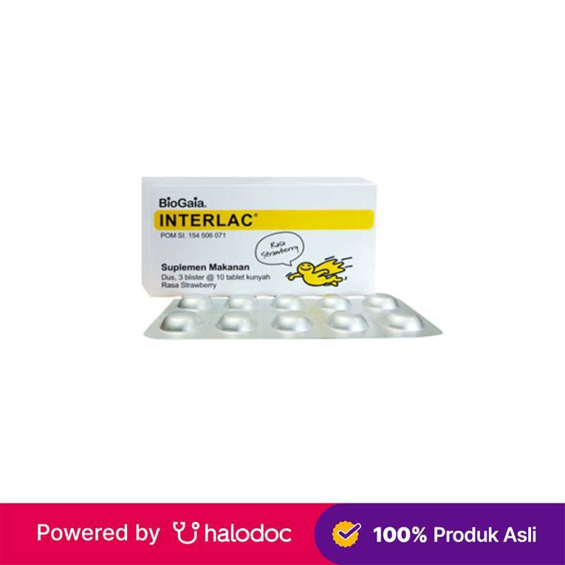 Jual Interlac Kunyah Rasa Strawberry 10 Tablet di Seller Apotek CCA ...