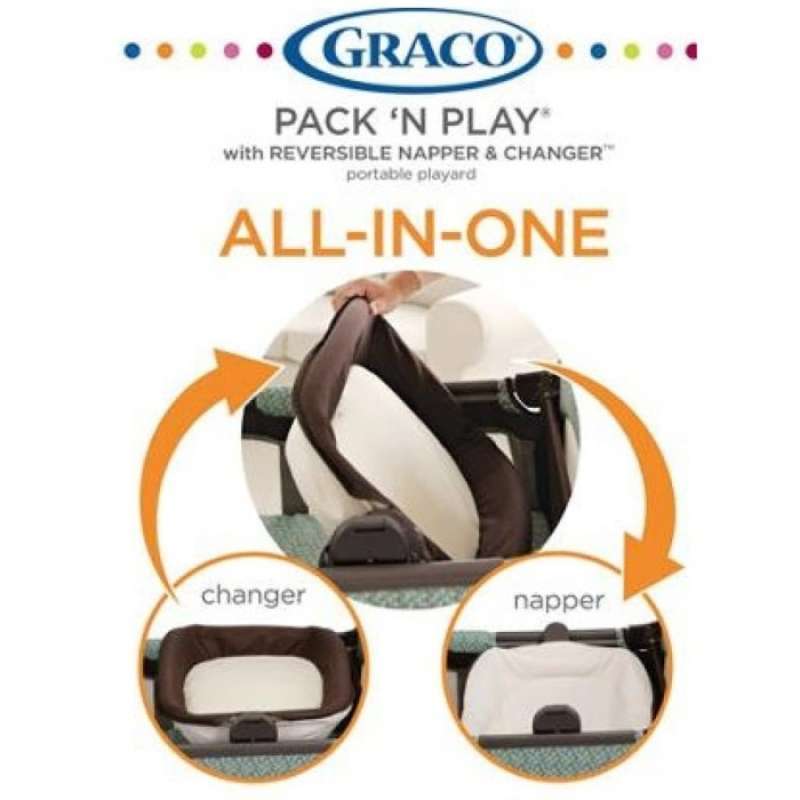 Promo Graco Box Reversible Napper Changer Kodiak Pack Play Changing ...