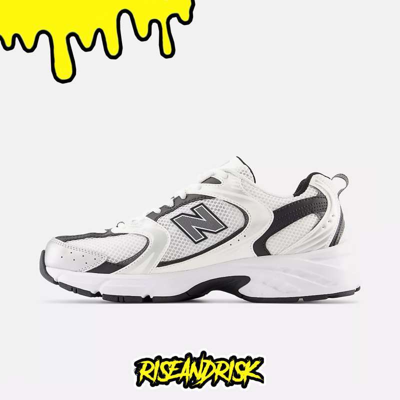 Jual New Balance 530 White / Metalic Silver / Black MR530LB Authetic di ...