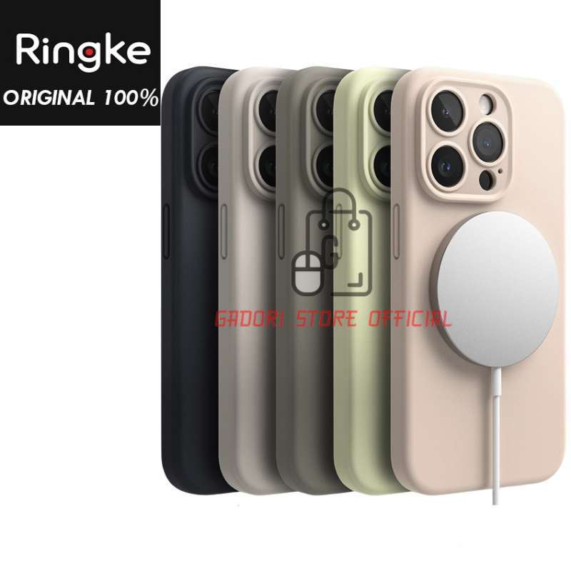 Jual Case iPhone 15 Pro Max 15 Pro Plus Ringke Silicone MagSafe Magnetic Liquid Soft Casing ...