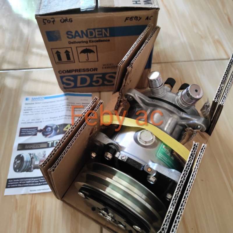 Promo kompresor compresor AC mobil 507 original sanden Diskon 23% di Seller Axie Store ...