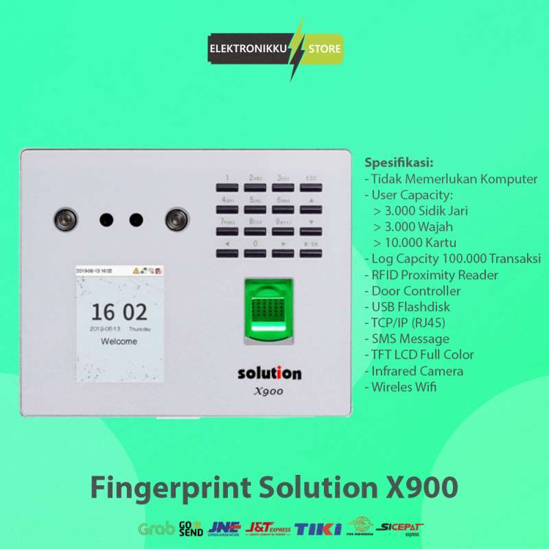 Promo Mesin Absensi Fingerprint Solution X900 Absen Absensi Sidik Jari ...