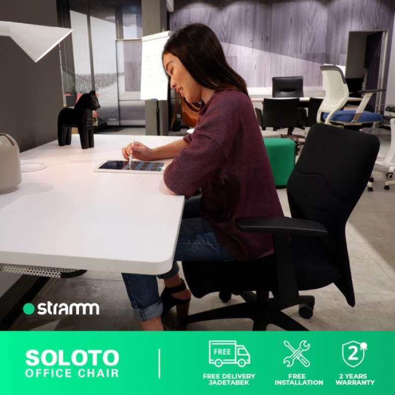 Promo Kursi Kantor Ergonomis Stramm Soloto III Diskon 33% di Seller ...