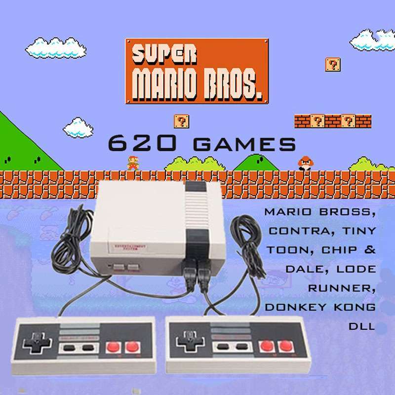 Jual Nintendo NES Clone 620 Game Retro Mini Built in Classic Games ...