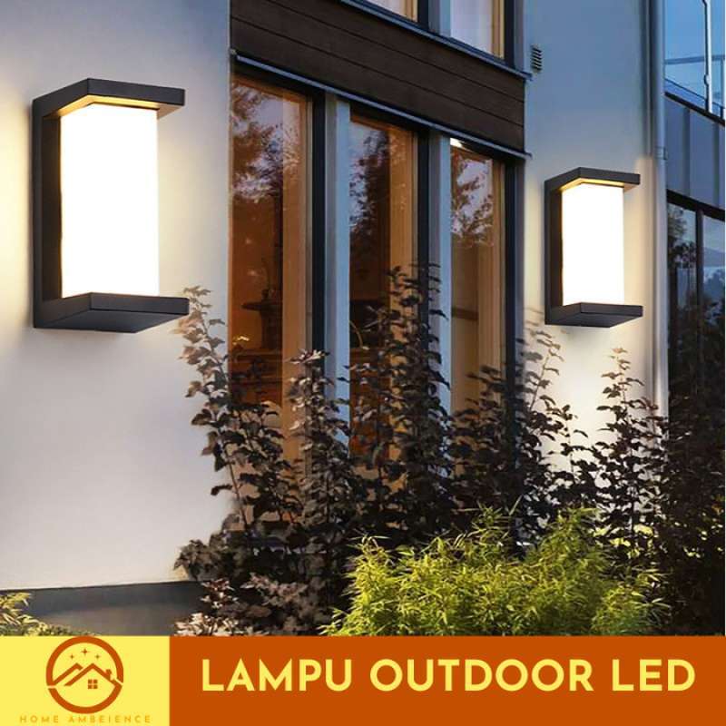 Promo Lampu Dinding Outdoor Pagar LED Tahan Air Minimalis Modern Warm ...