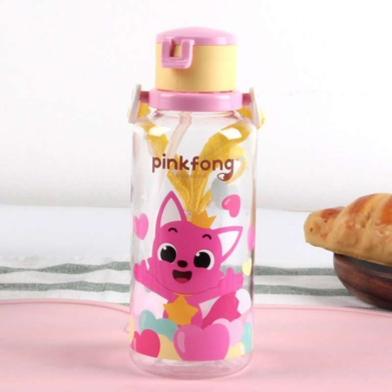 Promo 3D PINKFONG BABY SHARK Straw Water Bottle Cup/Botol Gelas Minum ...