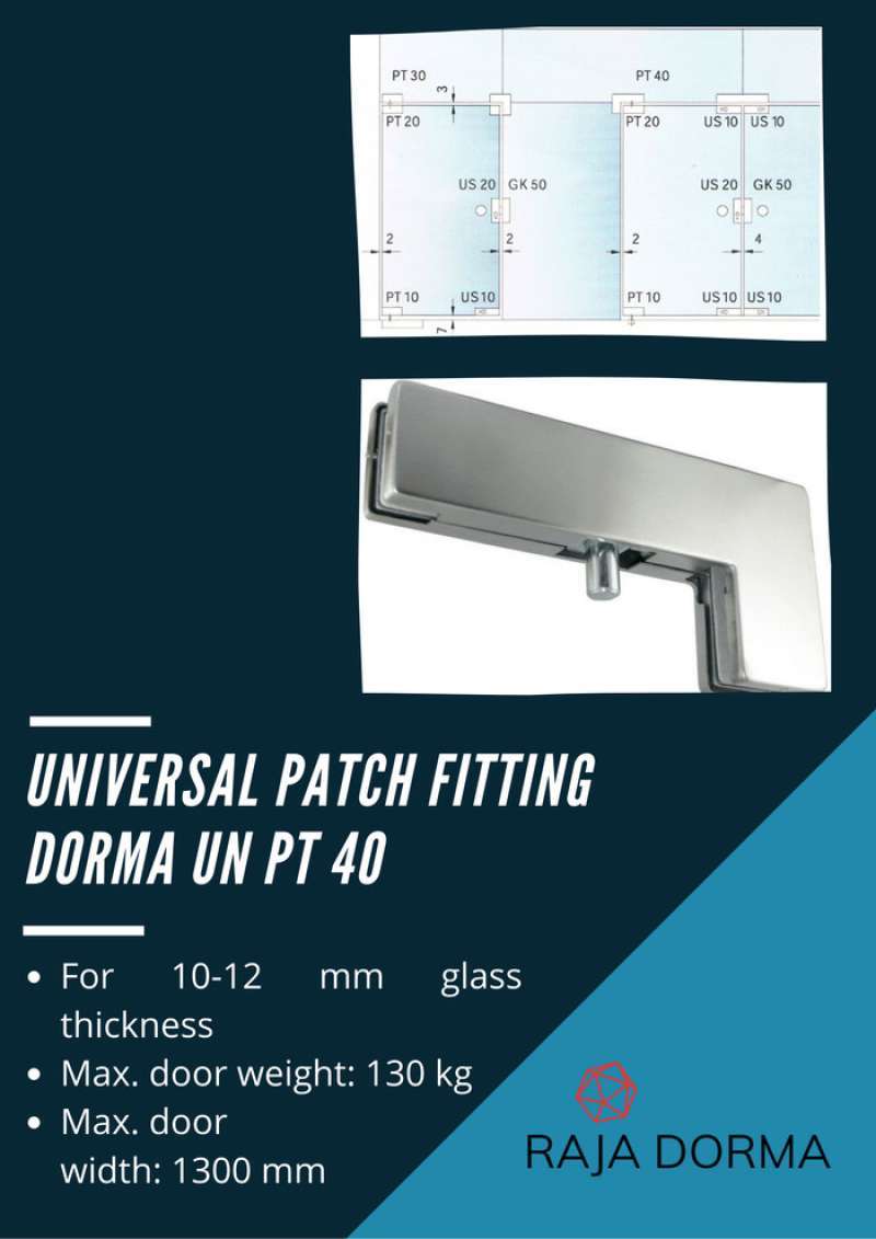 Promo Patch Fitting Dorma UN PT 40 PT40 Diskon 23% di Seller CV. Kenesi ...
