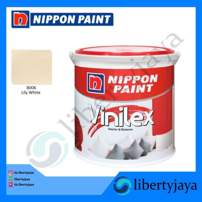 Promo 5kg 8006 Lily White Vinilex Cat Tembok Nippon Paint Diskon 23% Di ...