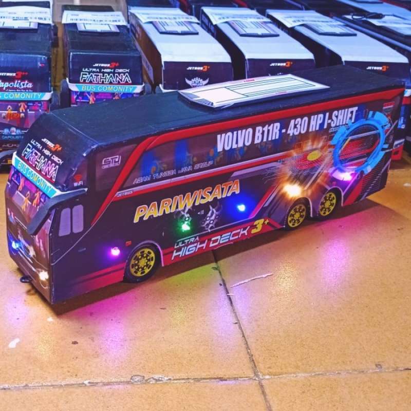 Promo Mainan Bus Telolet Basuri Full Lampu Panjang 45 Cm - Pariwisata ...