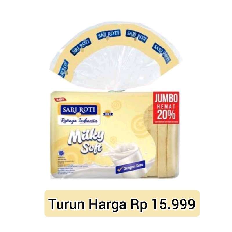 Jual Sari Roti Jumbo Milky Soft Di Seller Berkah Fortuna19 - Jatimakmur ...