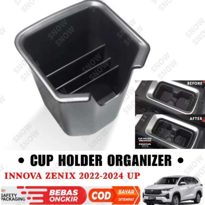 Promo Cup Holder Organizer Mobil Innova Zenix 2022 2024 2025 Hitam ...