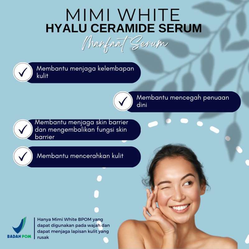 Promo Mimi White Hyaluronic Acid Ceramide Serum 30 Ml + Body Lotion ...