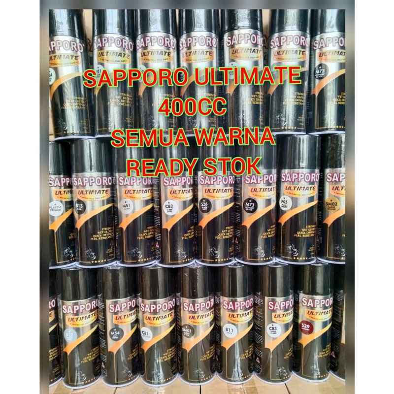 Jual C. Pilok pilox cat semprot sapporo ultimate 400ml sapporo black white xirallic sapporo ...